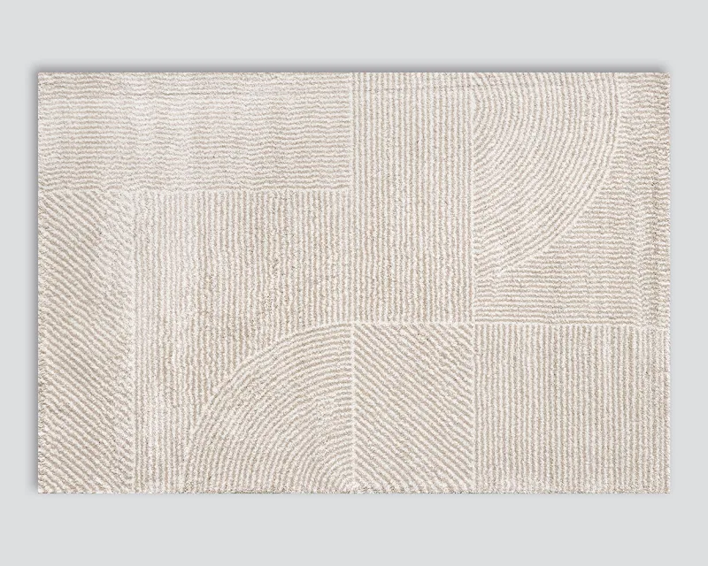Tyric Pattern Area Rug | Beige | 1.6m x 2.3m